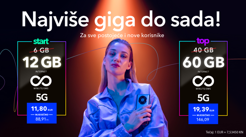 Telemach svim korisnicima diže 'gige', predstavili i svoj mobitel ...